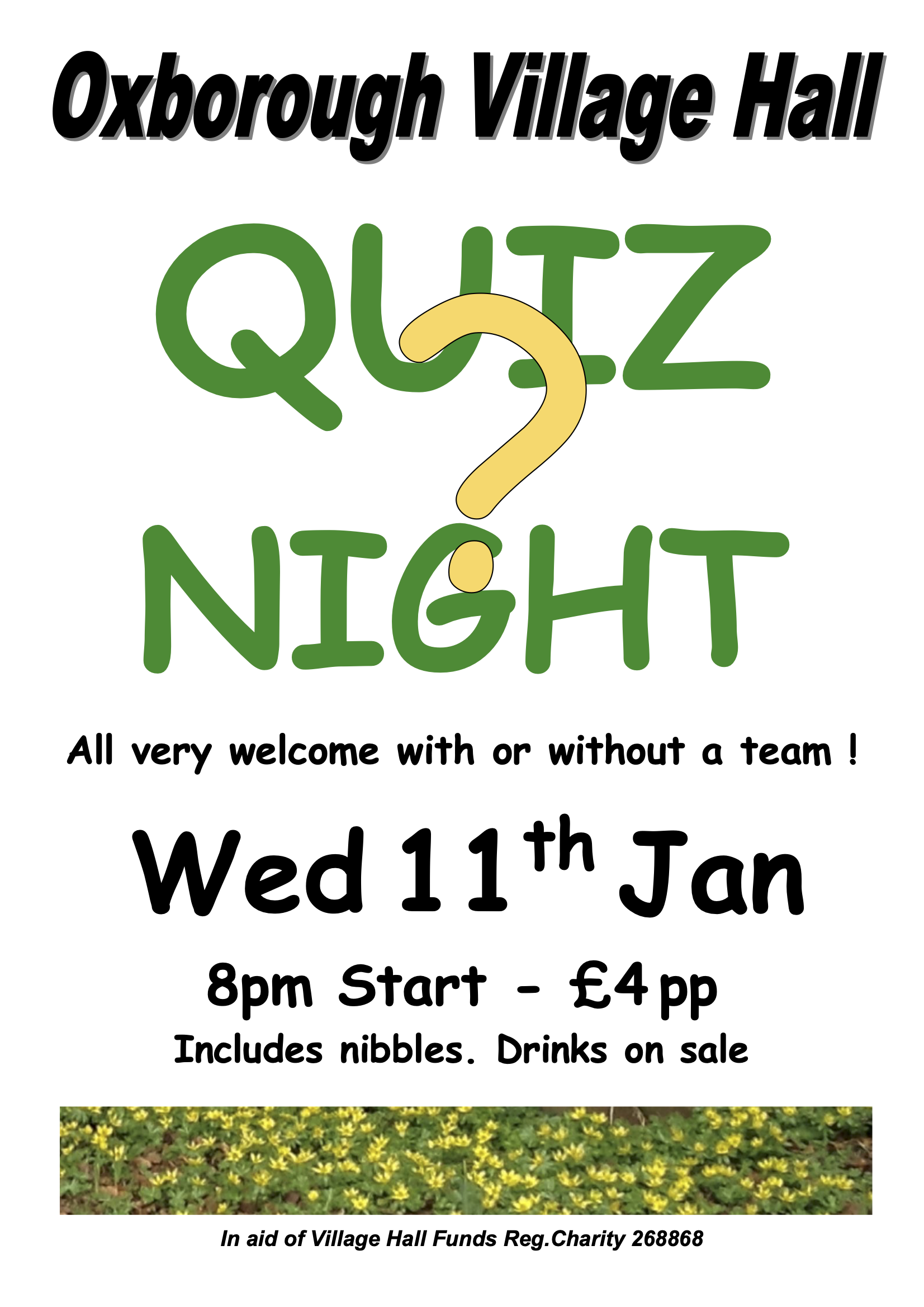 January Village Hall Quiz Night - Oxborough Voice